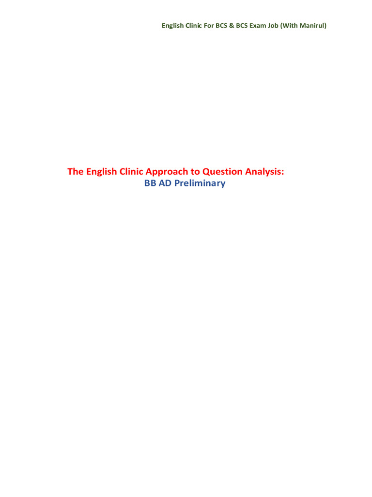 Recent BB AD Qs Analysis | PDF | Linguistic Typology | Semantics