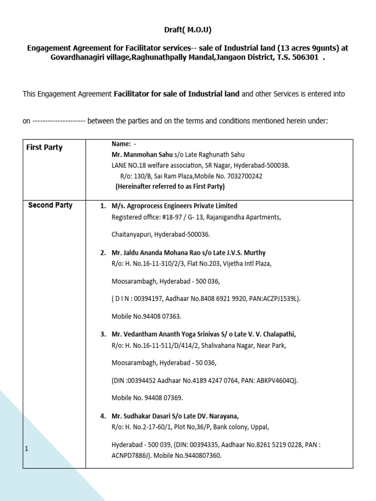 Mandate Final | PDF | Indemnity | Private Law