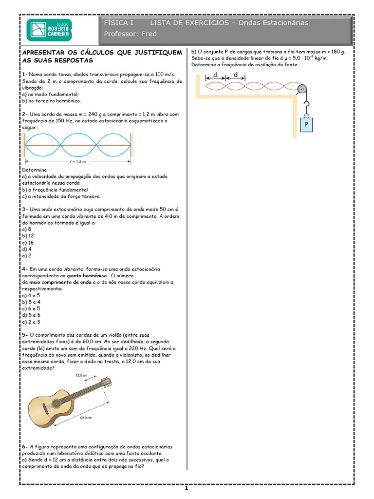 Ondas Estacionárias | PDF