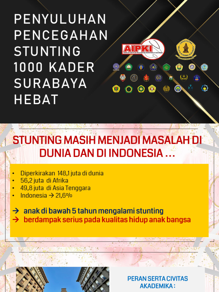 Stunting Aipki - 1000 Kader KSH 2024 | PDF | Kesehatan Holistik