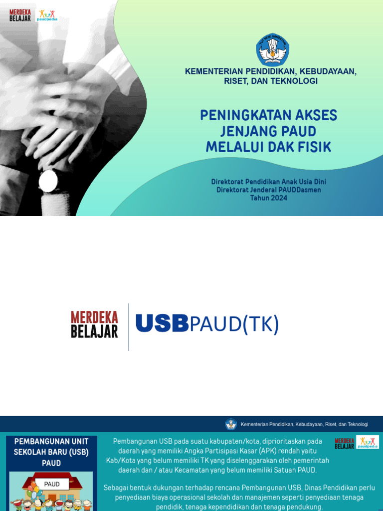 Dit. PAUD - SD - SATAP - Sos DAK Fisik 2025 - USB PAUD-TK SD SATAP ...