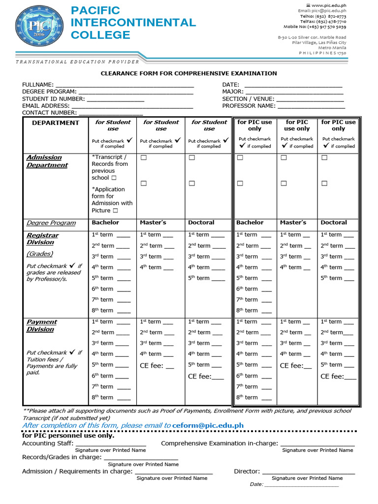 COMPRE FORM 2024 Revised | PDF | Educational Stages