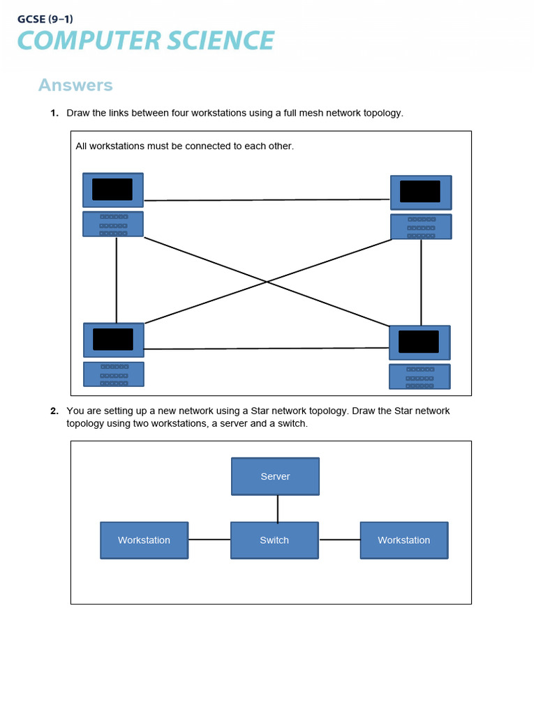 network-topologies-protocols-and-layers-marking-scheme | Download Free PDF | Computer Network ...