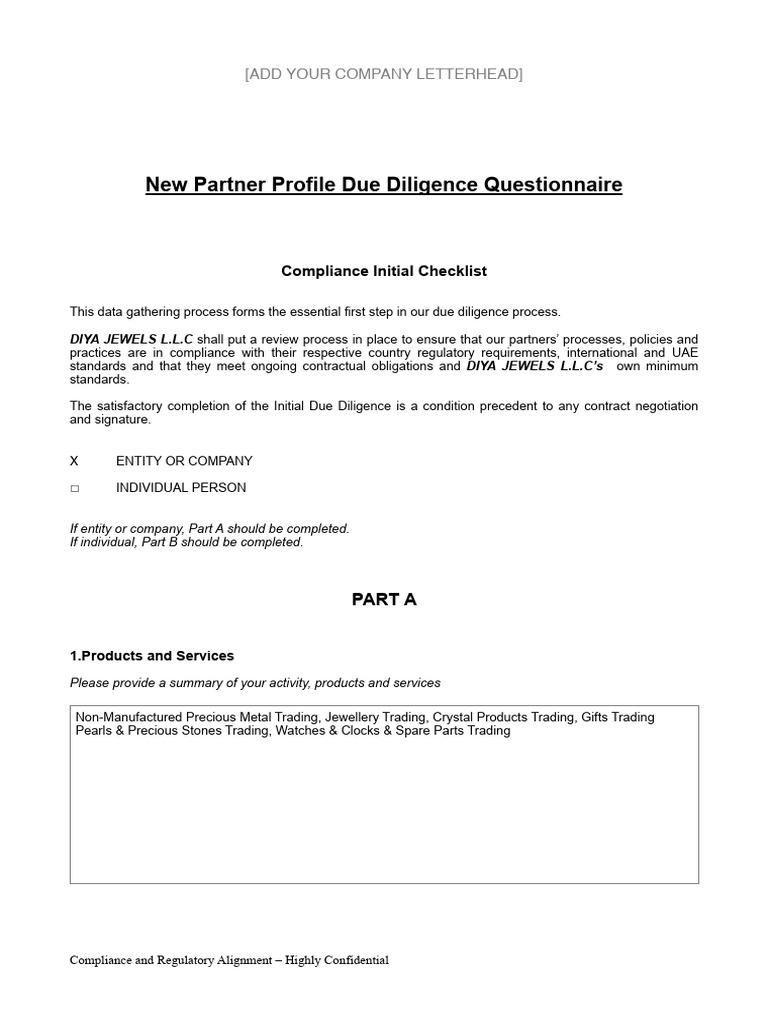 Client DDQ Form | PDF | Business