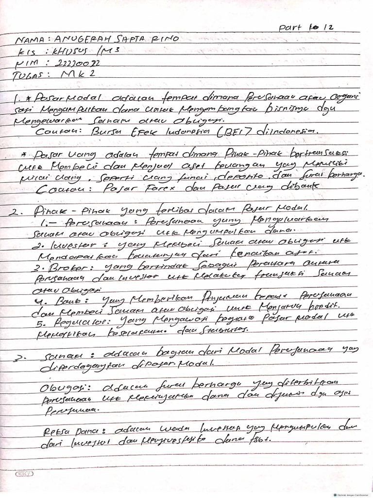 Pert 12 Mk 2 Anugerah Sapta Rino(2222002 | PDF