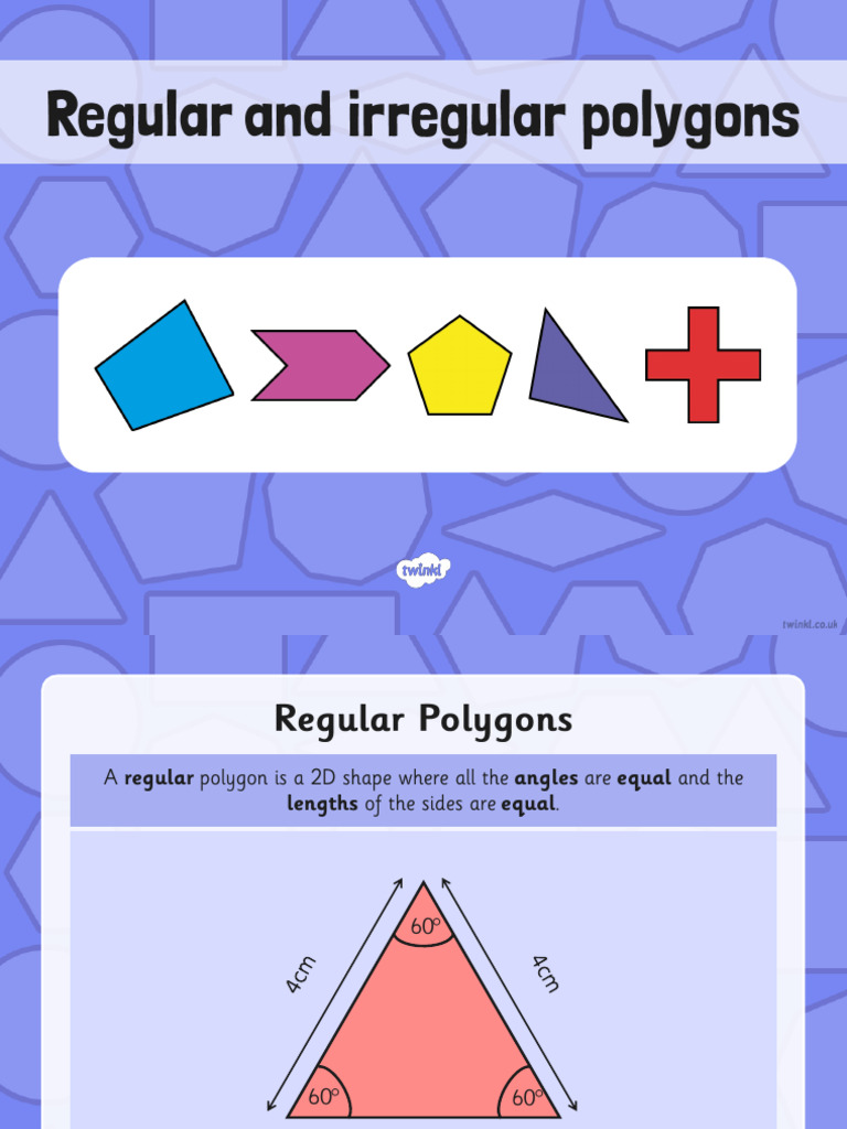 Maths - Regular and irregular polygons PowerPoint | PDF