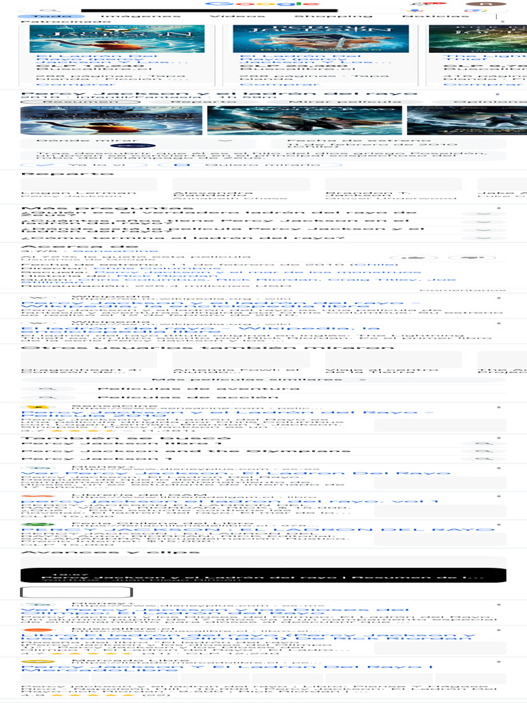Percy Jackson El Ladrón Del Rayo - Buscar Con Google | Descargar gratis PDF | Rick Riordan ...