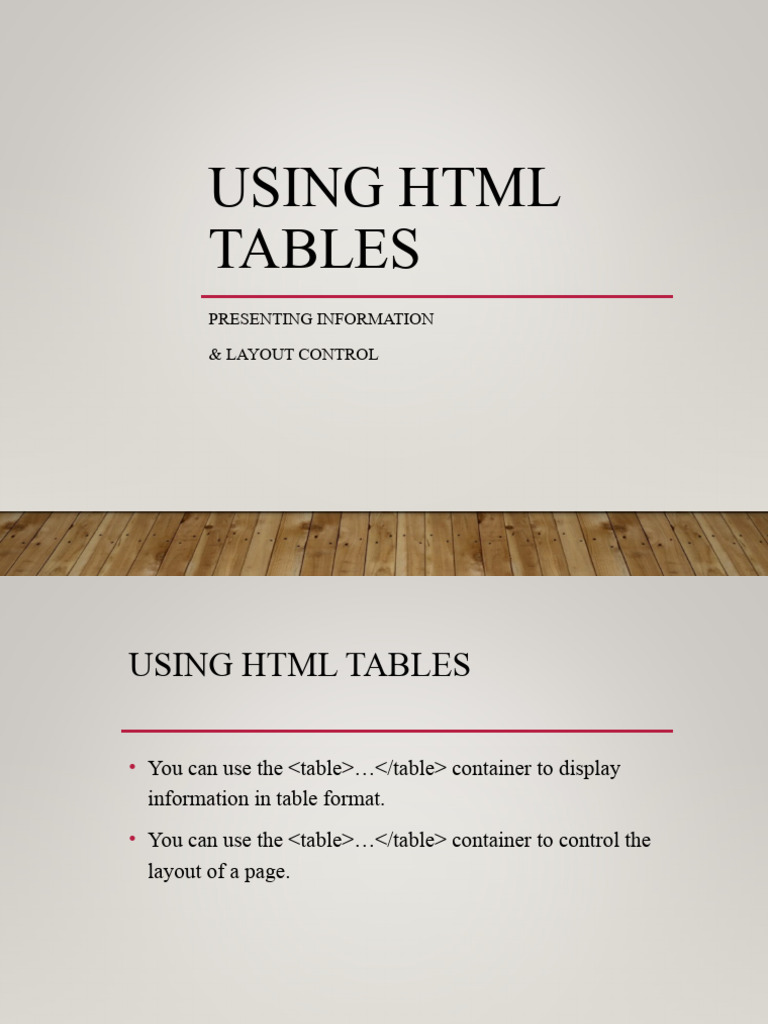 HTML Tables - Lecture 3 | PDF | Html | Html Element