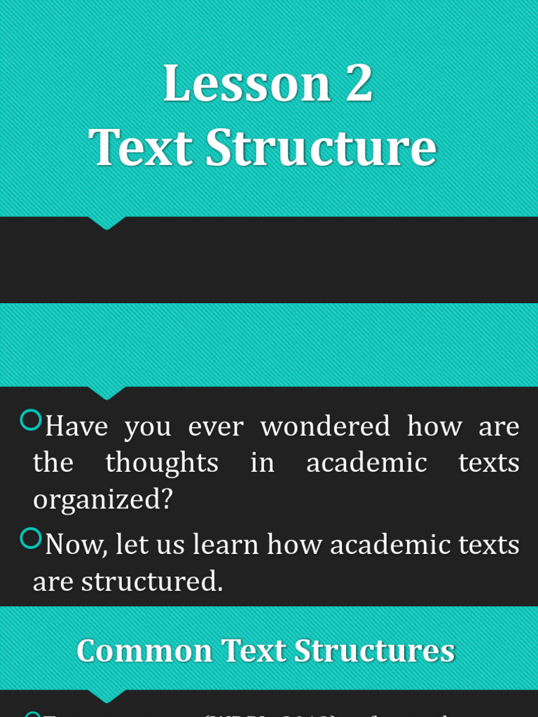 Understanding Academic Text Structures | PDF | Reading Comprehension ...