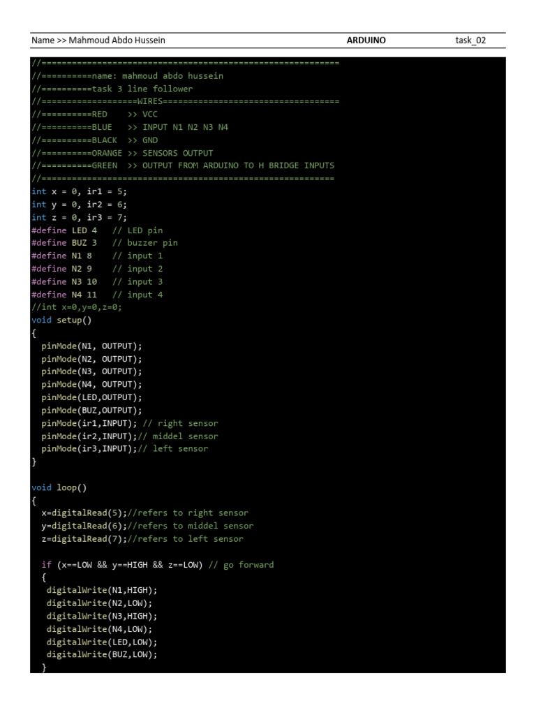 ARDUINO Task 02 | PDF