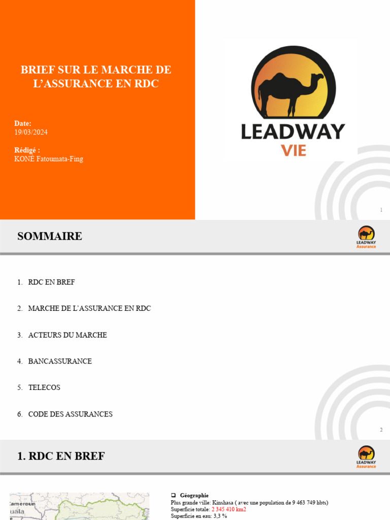 RDC v1.3 | PDF | Assurance | République démocratique du Congo