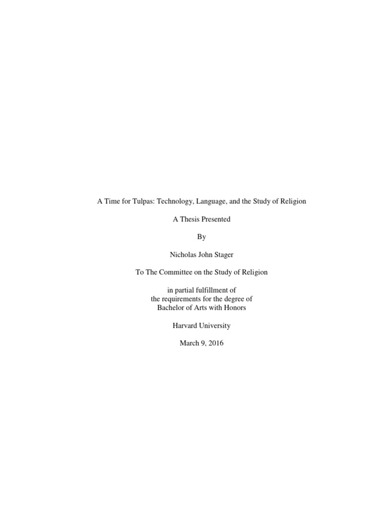 A Time For Tulpas | PDF | Mind | Theory Of Mind