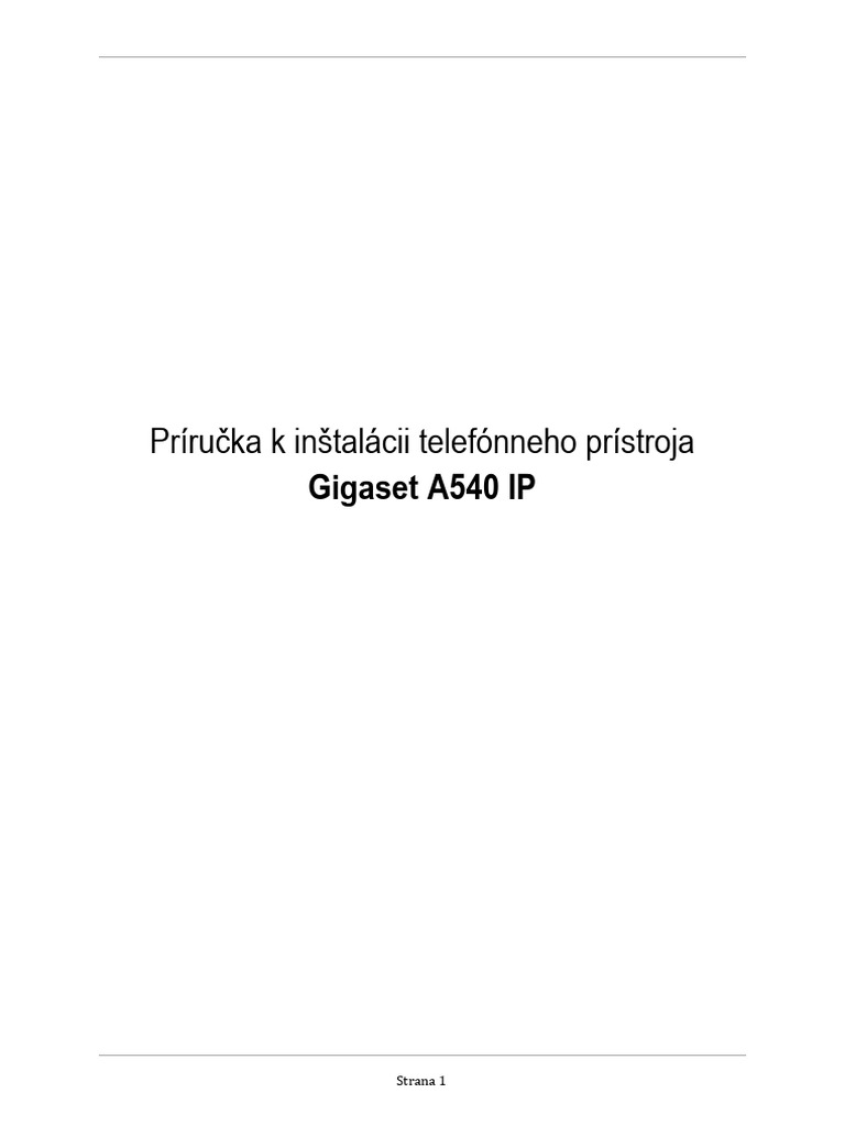Navod A540 | PDF