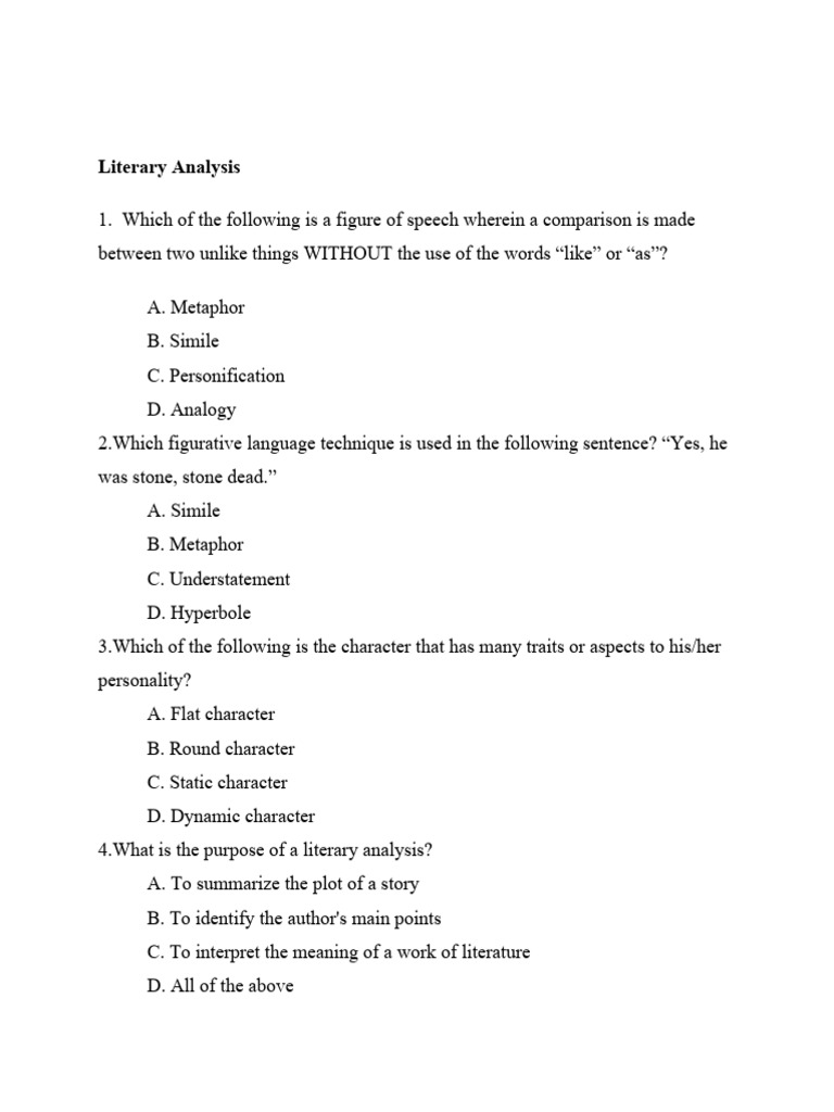 (CDSG) - American Literature - Multiple Choice Questions | PDF