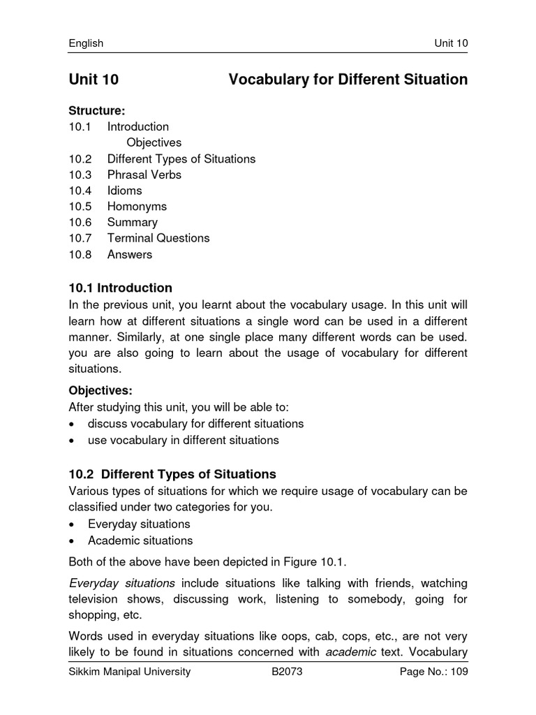 BIT103 SLM Library - SLM - Unit 10 | PDF | Verb | Idiom