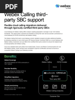 Audiocodes SBC With Cisco Webex Calling Configuration Note | PDF | Session Initiation Protocol ...