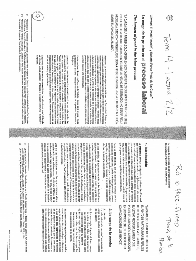 Tema IX Lectura 3 - Priori Posada, Giovanni - Pérez-Prieto, Roberto. | PDF