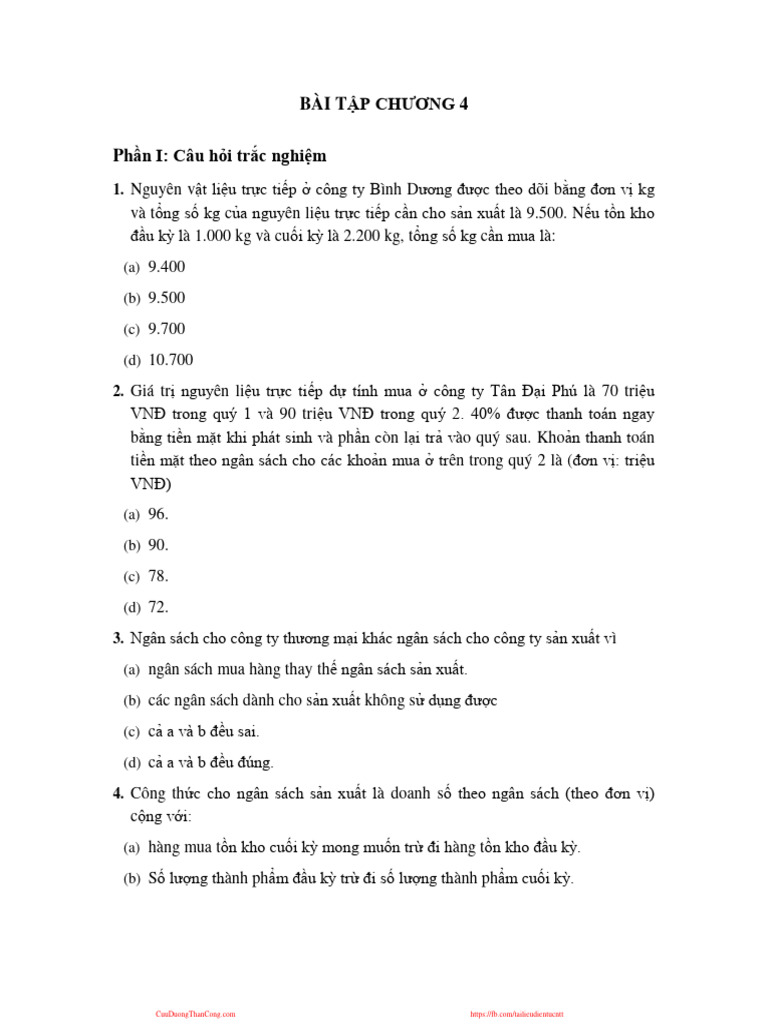 ke-toan-quan-tri_le-tra-my_bai-tap-chuong-du-toan-final - [cuuduongthancong.com] | PDF