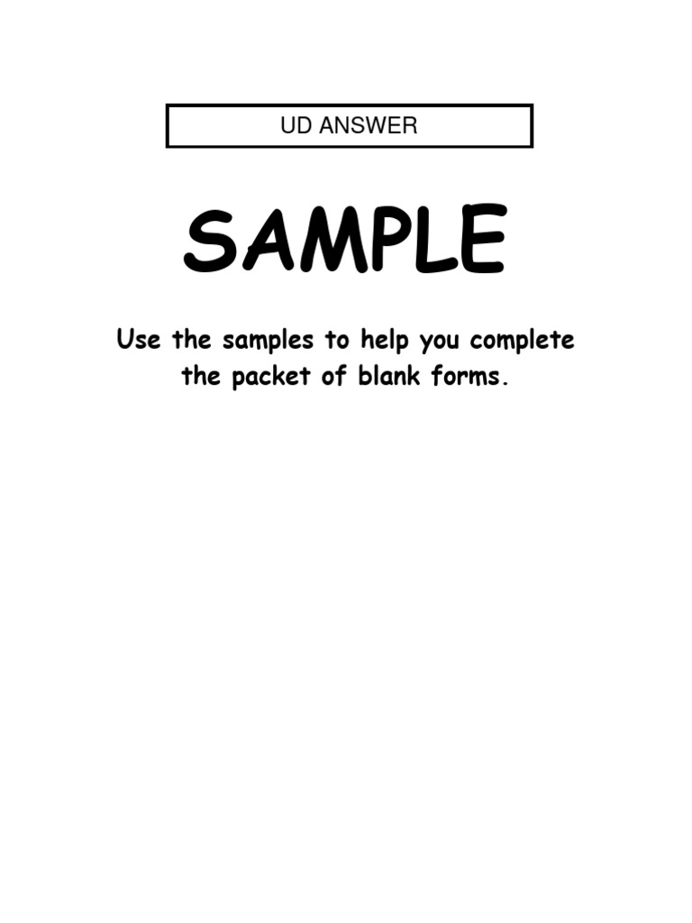 UD Answer Sample | PDF | Landlord | Eviction
