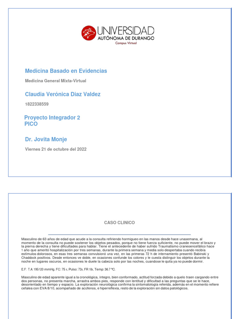 2 Proyecto 2 Mbe | PDF | Dolor de cabeza | Desórdenes neurológicos