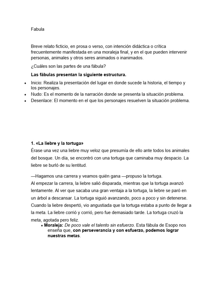 Fabula | PDF | Fábula
