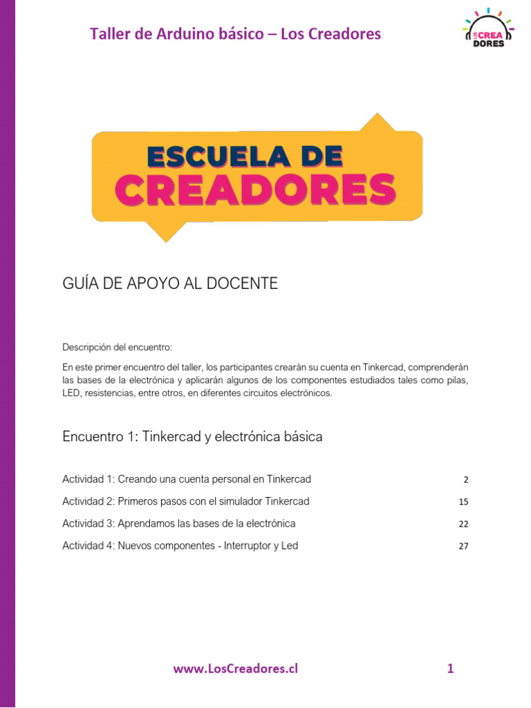 Arduino Basico - Sesión 1 | PDF | Red eléctrica | Electrónica Arduino Basico - Sesión 1 | PDF | Red eléctrica | Electrónica