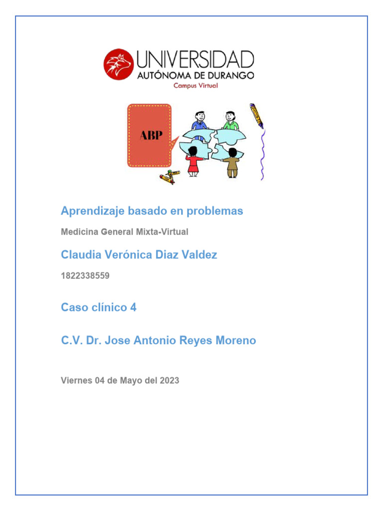 Caso Clinico 1 Abp | PDF | Medicina | Causas de la muerte