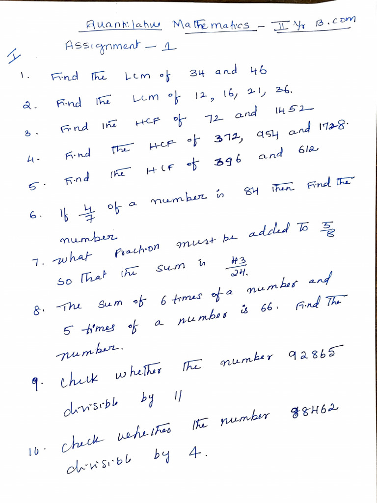 Quantitative Math-Assignment1 | PDF
