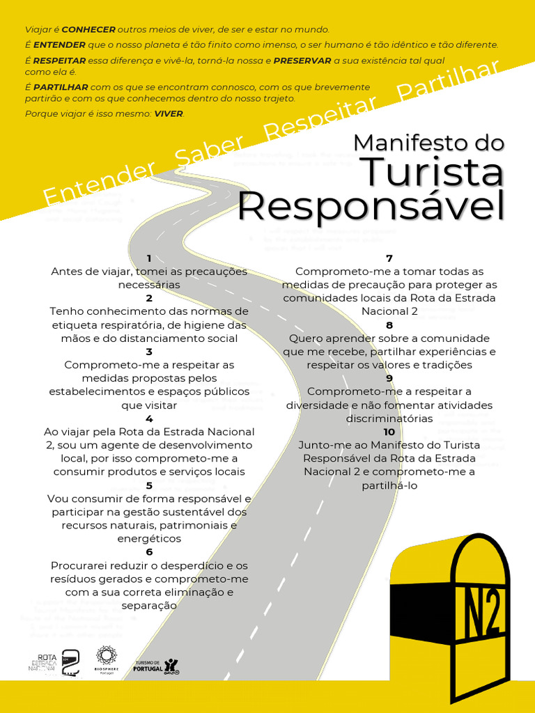 N2 - Manifesto Do Turista Responsável | PDF | Desperdício | Turismo
