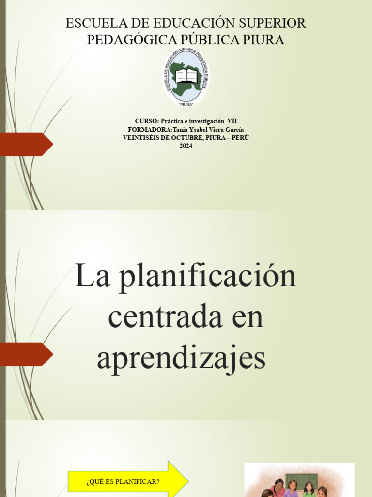 Planificacion | PDF | Plan de estudios | Aprendizaje