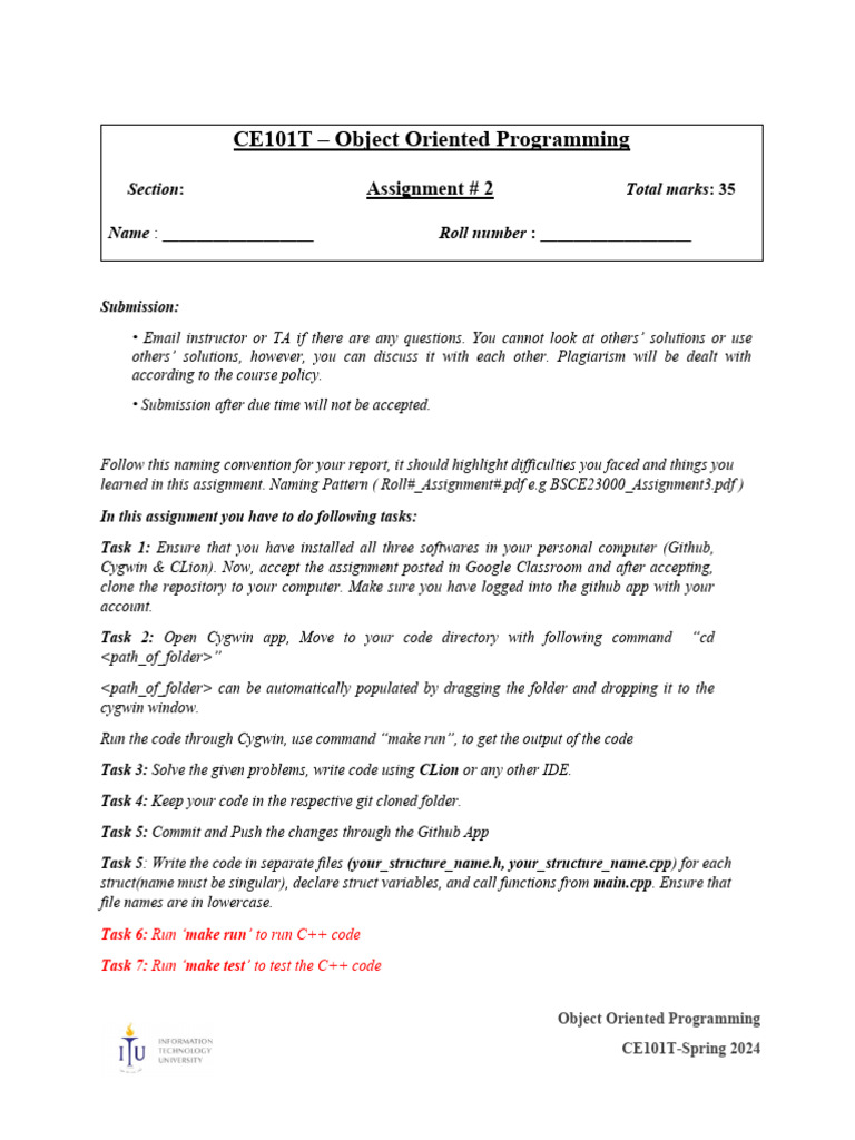 Assignment 2 | PDF | Constructor (Object Oriented Programming ... Assignment 2 | PDF | Constructor (Object Oriented Programming ...