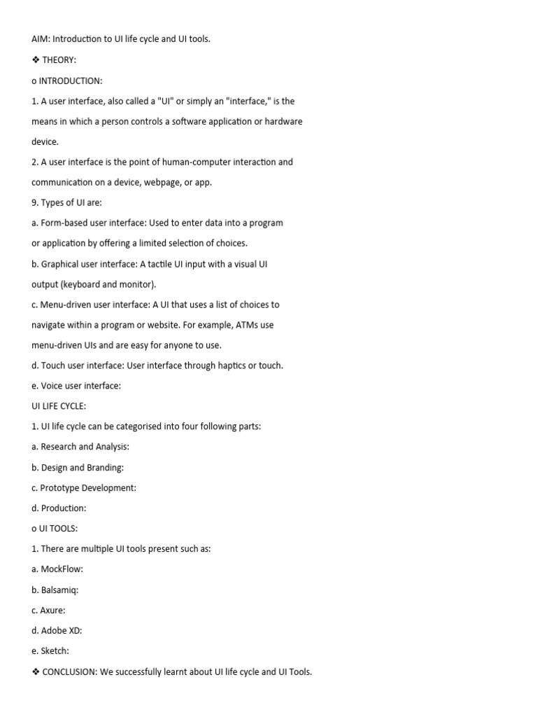 Mini Ui Pdf User Interface Prototype