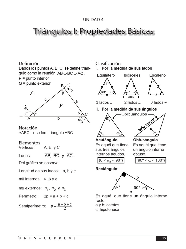 Practica Triangulos Pdf Triángulo Matemática Elemental