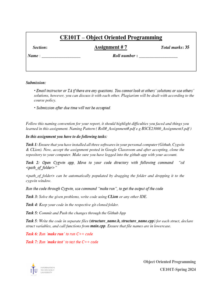 Assignment 7 | PDF | Class (Computer Programming) | Programming