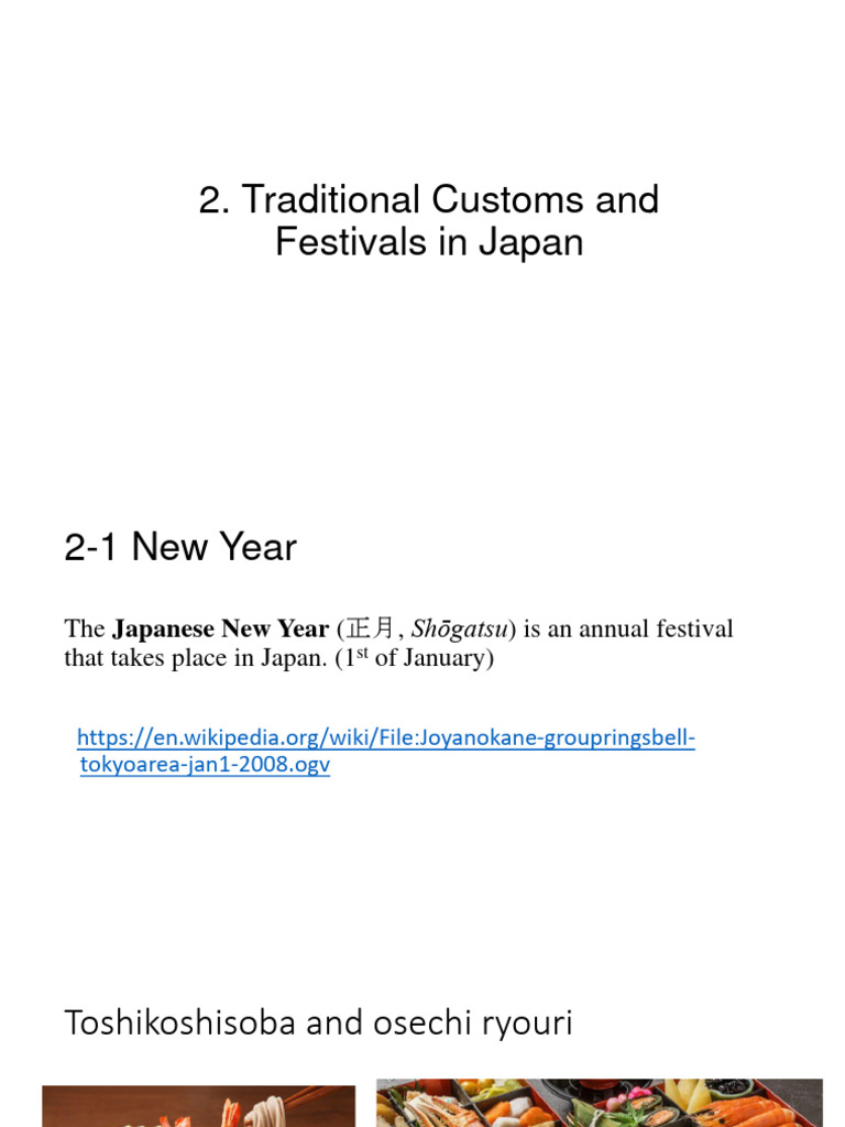 Introduction To Japan 2-3 | PDF | Japan | Festival