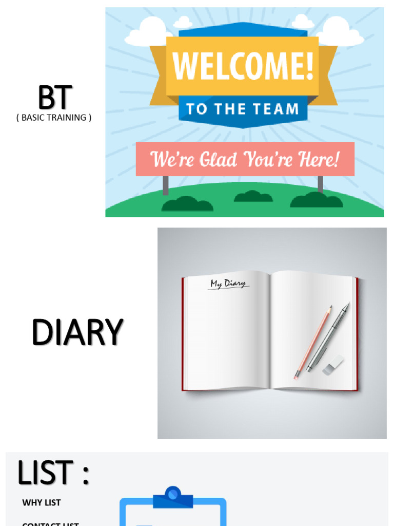 BT (Basic Training) | PDF | Multi Level Marketing