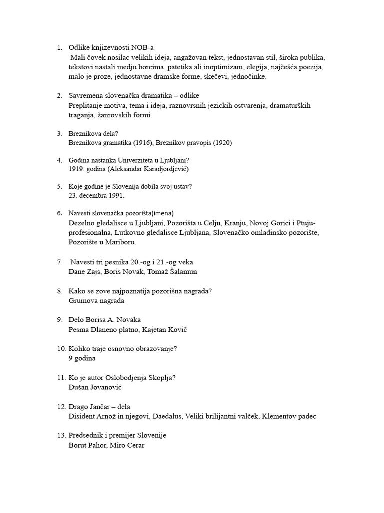 Slovenacka Kultura 2 | PDF