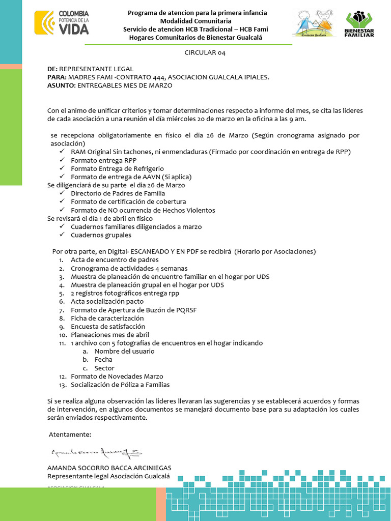 Circular 04 | PDF | Bienestar