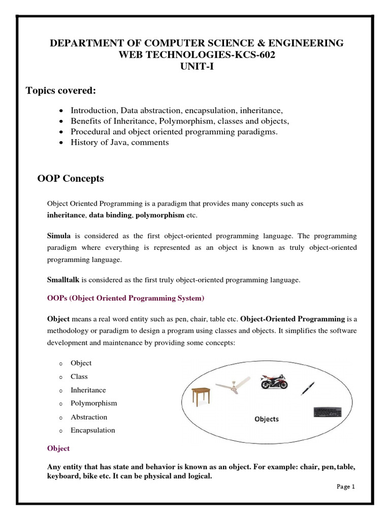 Department of Computer Science & Engineering Web Technologies-Kcs-602 Unit-I Topics Covered ...