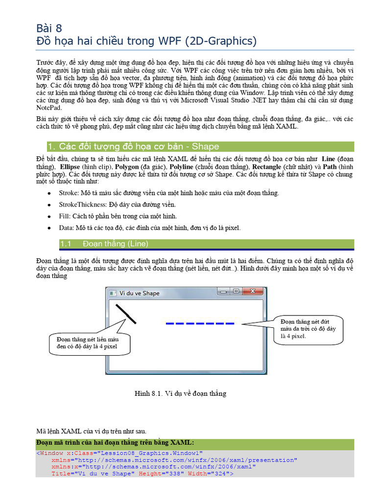 WPF-Lesson 8 - Graphics | PDF