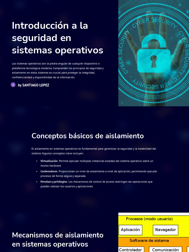 Introduccion a La Seguridad en Sistemas Operativos | PDF | Sistema operativo | Archivo de ...