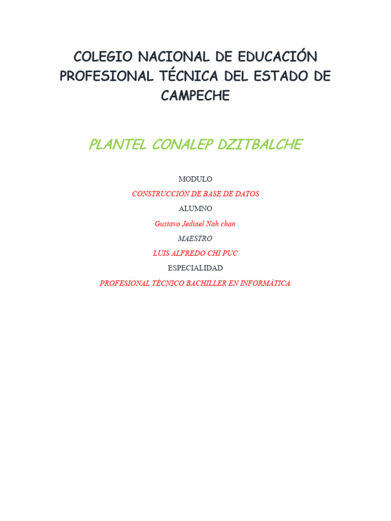 Diseño de Tablas en Access | PDF | Byte | Archivo de computadora