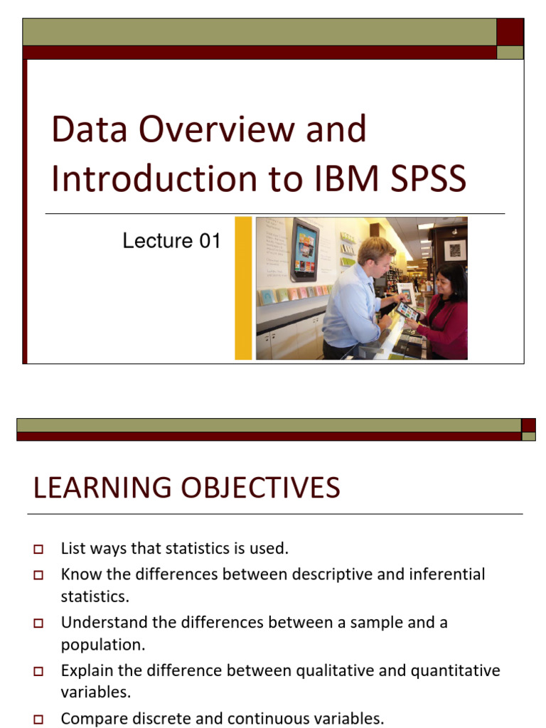 Lecture 1 Data Overview and Introduction To SPSS VJU | PDF | Statistics | Level Of Measurement