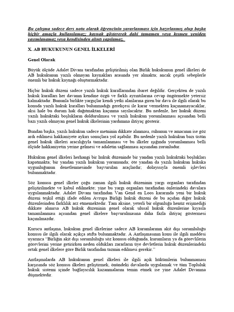 10. Ders Ab Hukukunun Genel i̇lkeleri̇ | PDF