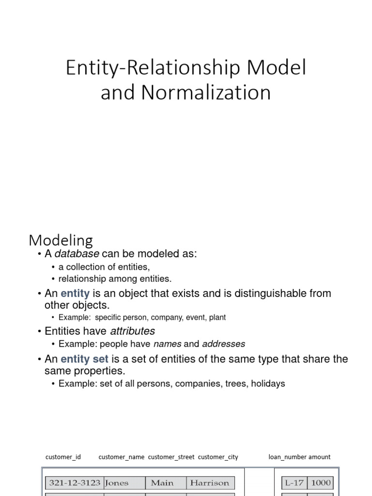 Entity-Relationship Model123 | Download Free PDF | Data Model