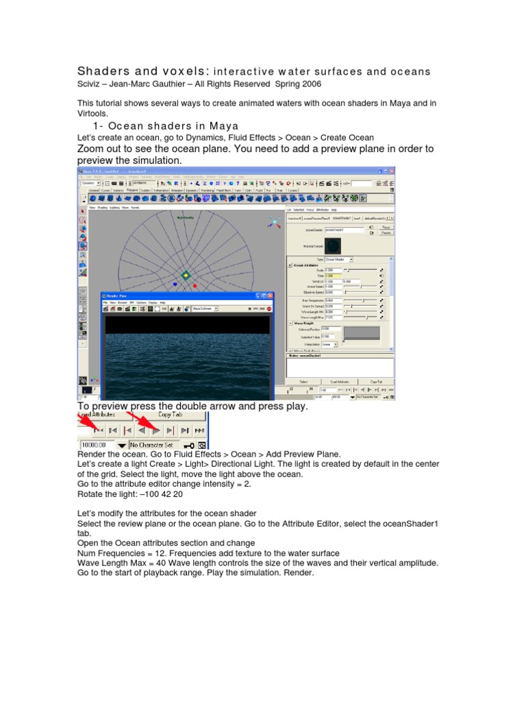 Shaders and Voxels:: Interactive Water Surfaces and Oceans | PDF | Rendering (Computer Graphics ...