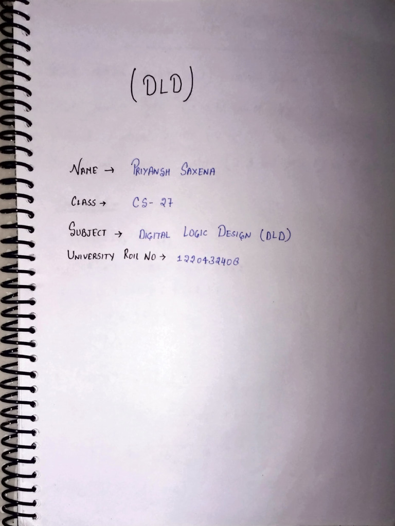 DLD Module 1 - 231110 - 221409 | PDF