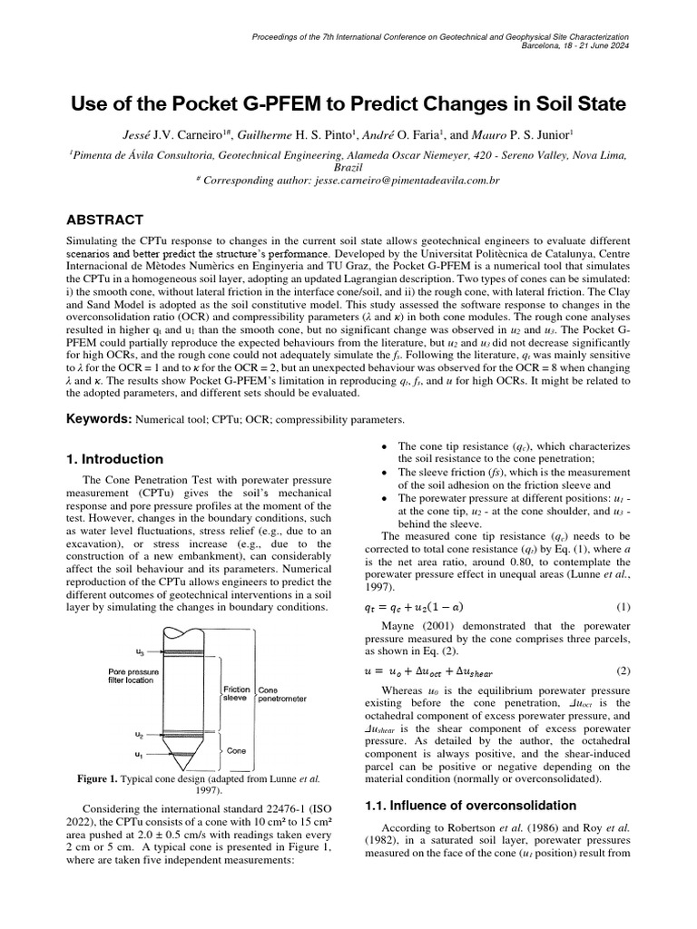 Use of The Pocket G-PFEM To Predict Changes in Soil State | PDF | Finite Element Method | Stress ...