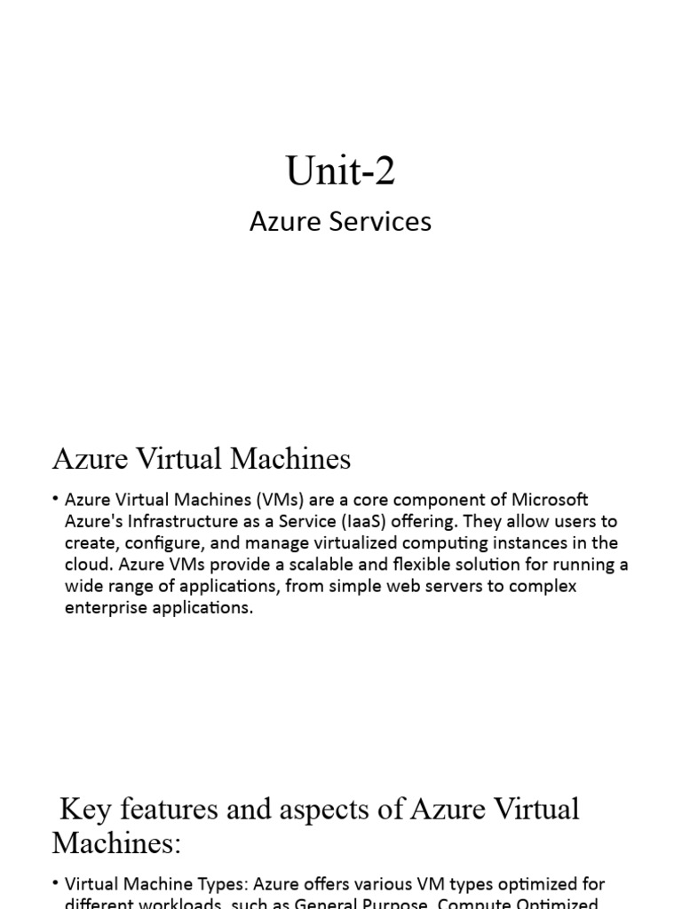 OE Unit2 | PDF | Microsoft Azure | Databases