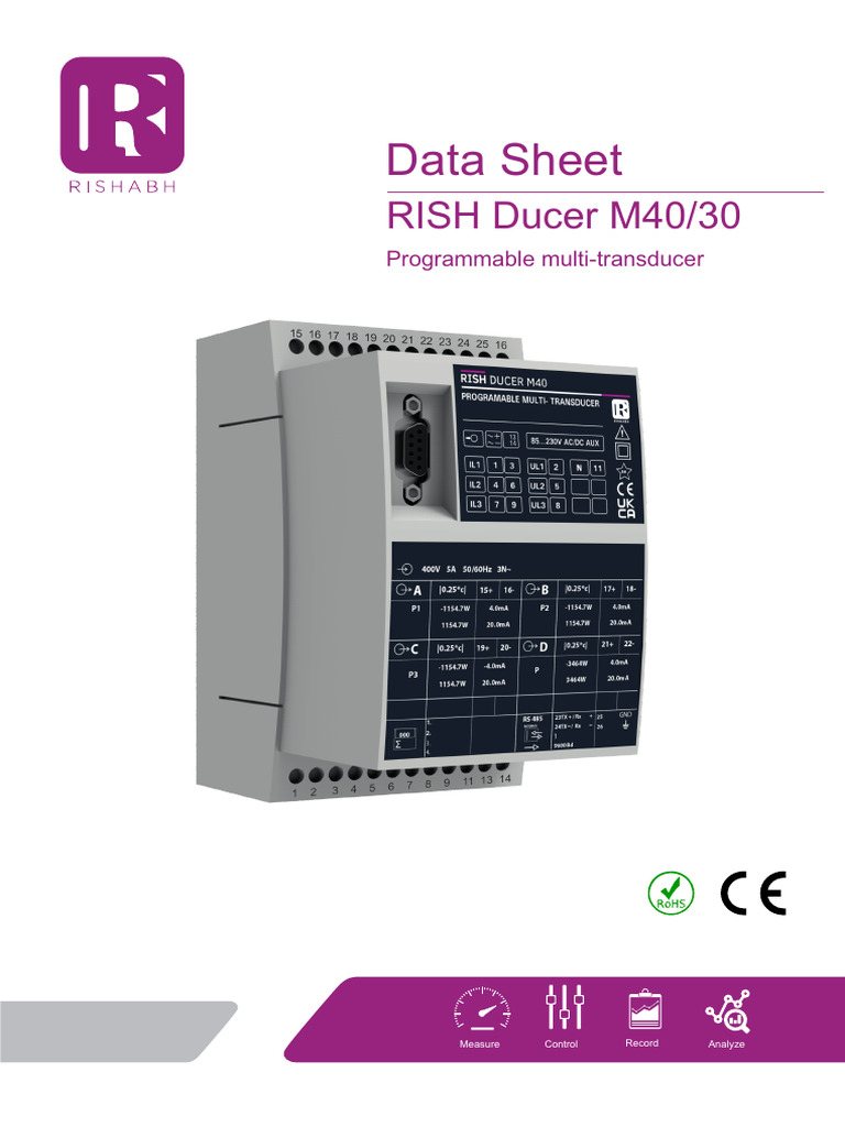 Rish Ducer M401 | PDF | Electromagnetic Compatibility | Power Supply